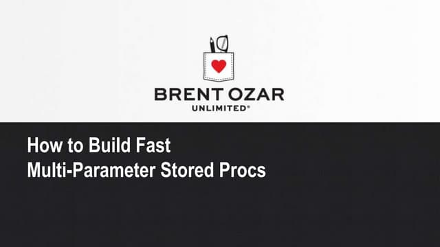 Dynamic Sql How To Build Fast Multi Parameter Stored Procedures Ppt 7883