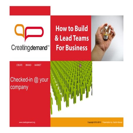 How to Build & Lead Teams | PPT