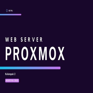 Materi Presentasi How to Build Proxmox Server | PDF