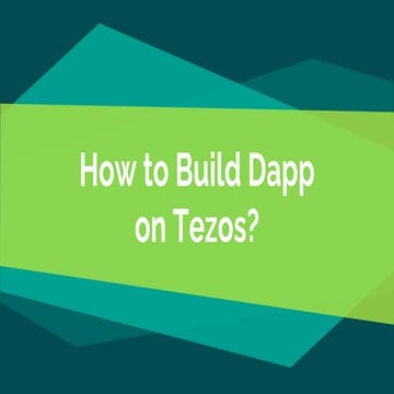 How to build tezos dapp | PPT