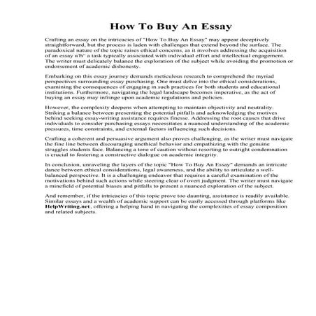 How To Buy An Essay.pdf