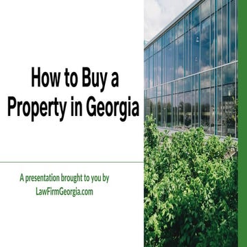 How to Buy a Property in Georgia | PDF