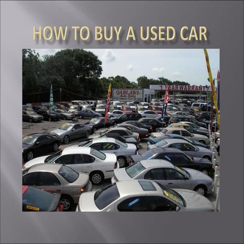 How To Buy A Used Car | PPT