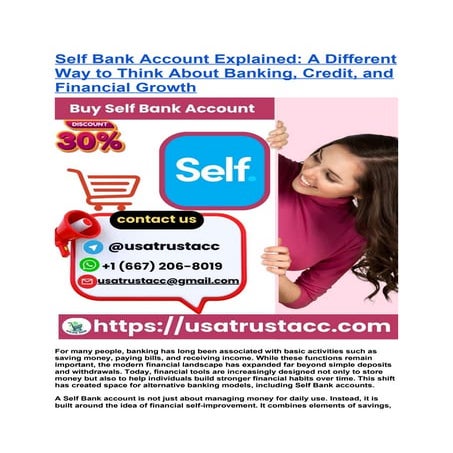 How to Buy Self Bank Account in 2026 new year | PDF