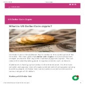 How To Buy USD Coin (USDC)? – US Dollar Coin | PDF