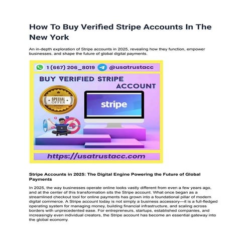 Company Presentation (Stripe) | PDF