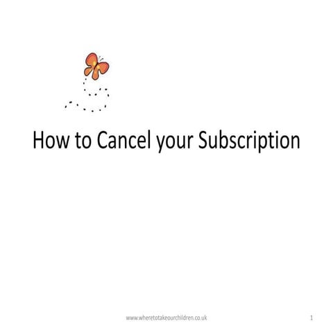 How to Cancel your Subscription | PPTX