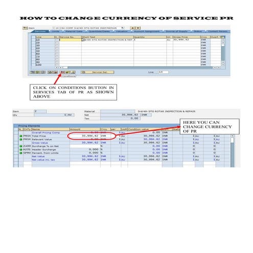How to change currency of service pr | PDF