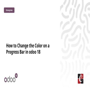 How to Change the Color on a Progress Bar in odoo 18 | PPTX