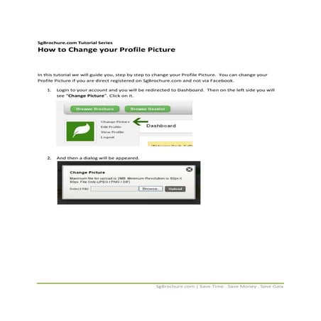 How to change your profile picture | PDF