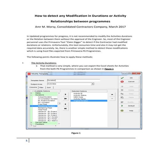 How to check for changes between one programme and another | PDF