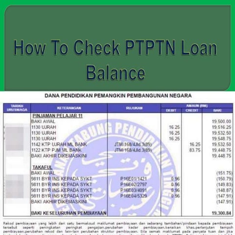 How to check ptptn loan balance | PPTX