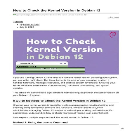 How to Check the Kernel Version in Debian 12.pdf