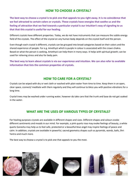 Some Tips Of How To Identify Stone And Crystals | PPT