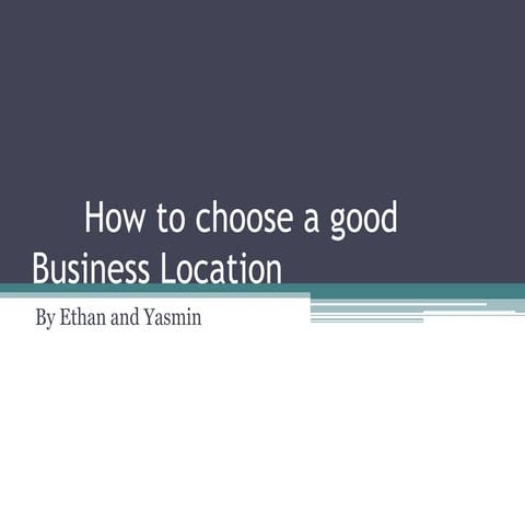 Business location | PDF