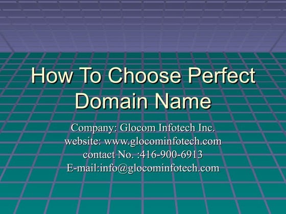 Domain name registration checklist | PDF