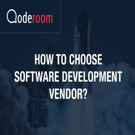 How to choose software development vendor | PPT