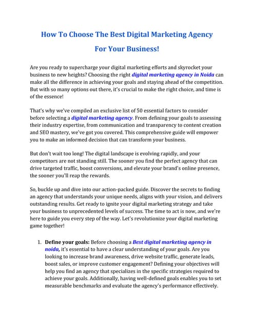 india'sThe Best Digital-marketing agency | PDF