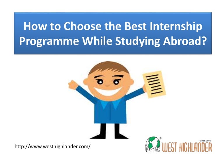 How to choose the best internship programme while studying abroad