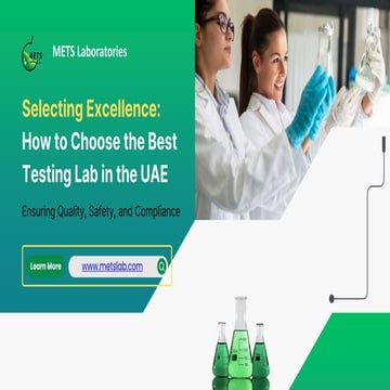 How to Choose the Best Testing Lab in the UAE.pdf