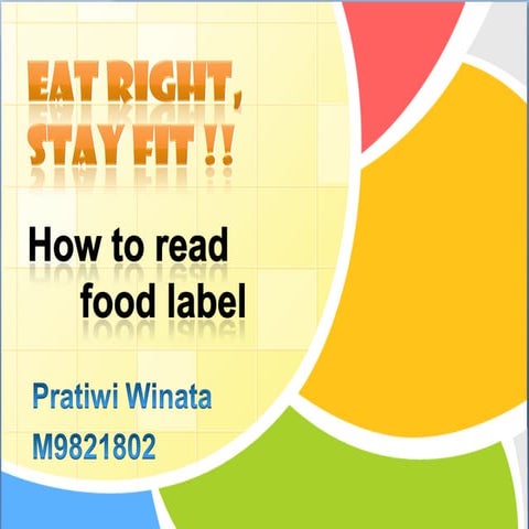How to choose the right food for you | PDF