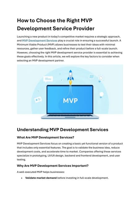 BUILDING A MINIMUM VIABLE PRODUCT ( MVP) | PPT
