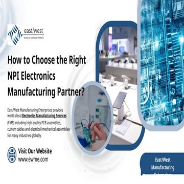 How to Choose the Right NPI Electronics Manufacturing Partner? | PPTX