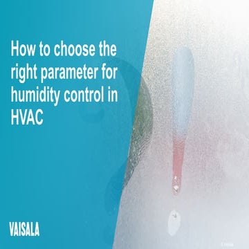 How to choose the right parameter for humidity | PPT