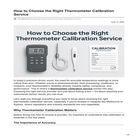 How to Choose the Right Thermometer Calibration Service.pdf