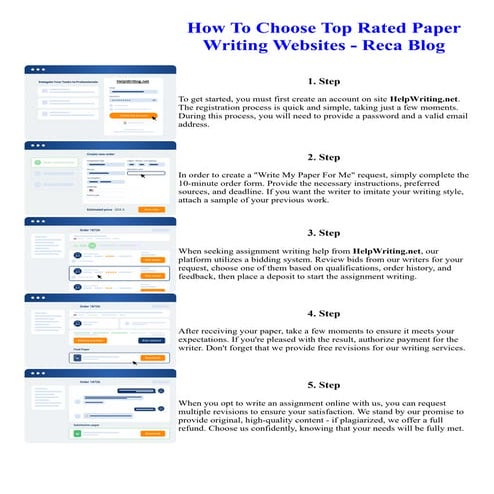 How To Choose Top Rated Paper Writing Websites - Reca Blog | PDF