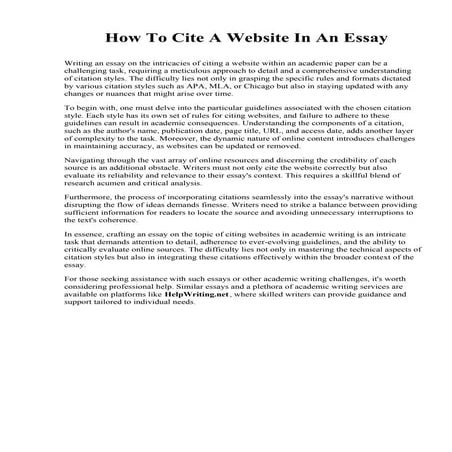 How To Cite A Website In An Essay.pdf