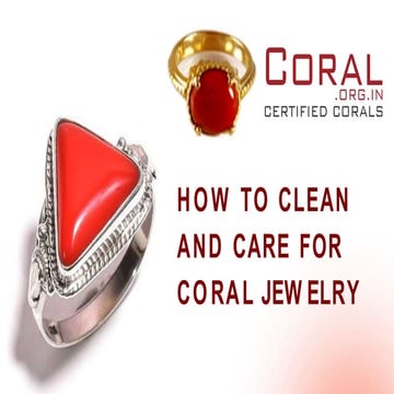 How to clean and care for coral jewelry | PPT