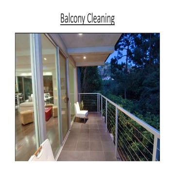 How to clean the balcony | PPT
