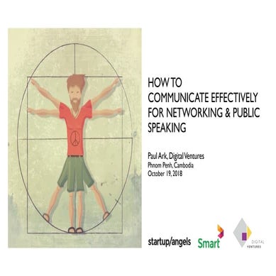 How to Communicate Effectively for Networking & Public Speaking | PDF