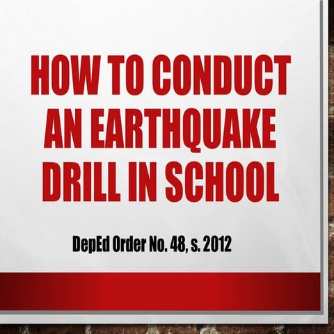 FIRE & EARTHQUAKE DRILL.ppt