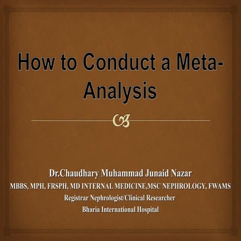 How to conduct meta analysis | PPT