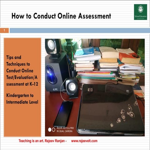 How to conduct online test assessment and evaluation in k-12 | PPT