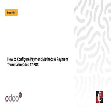 How To Configure Payment Methods And Payment Terminal In Odoo 17 Pos