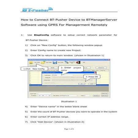 How to connect bt pusher device to bt manager-server software using ...