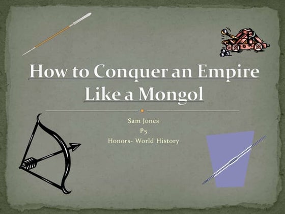 The mongol empire | PPTX