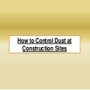 How to Control Dust at Construction Sites | PPTX