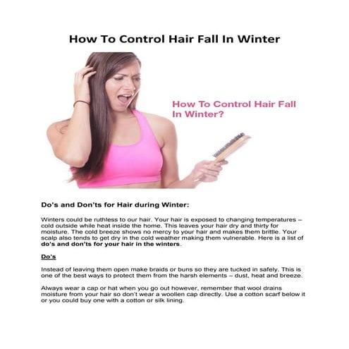 How to control hair fall in winter | PDF