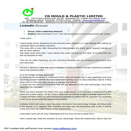 How To Convert Quotes Into Orders | PDF