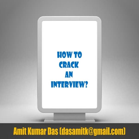 How to crack an interview? | PPT