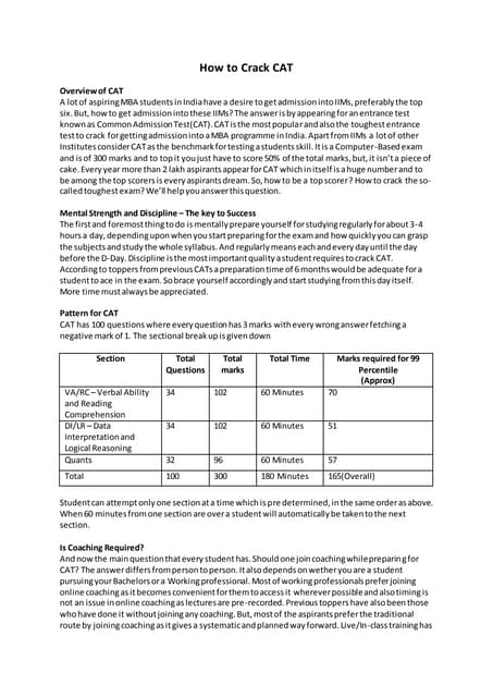 GMAT vs CAT: Which is the best for MBA? | PDF | Standardized Testing ...