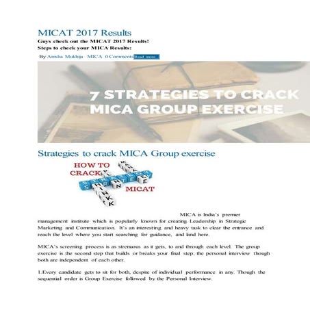 Micat exam | PPTX