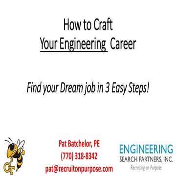 How to Craft Your Engineering Career | PPT
