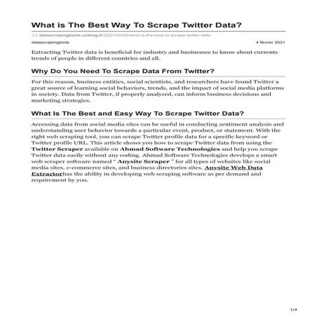 How To Crawl Data From Twitter? | PDF