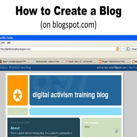 How to Create a Blog on Blogspot.com | Web Hosting | Internet