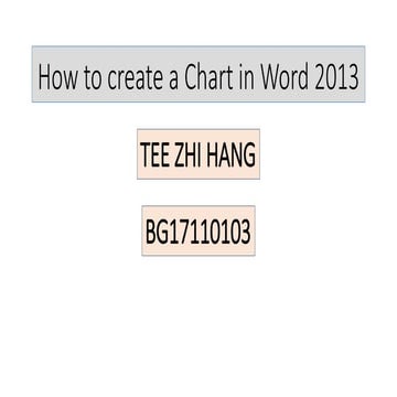 How To Create A Chart In Word 2013 | Ppt